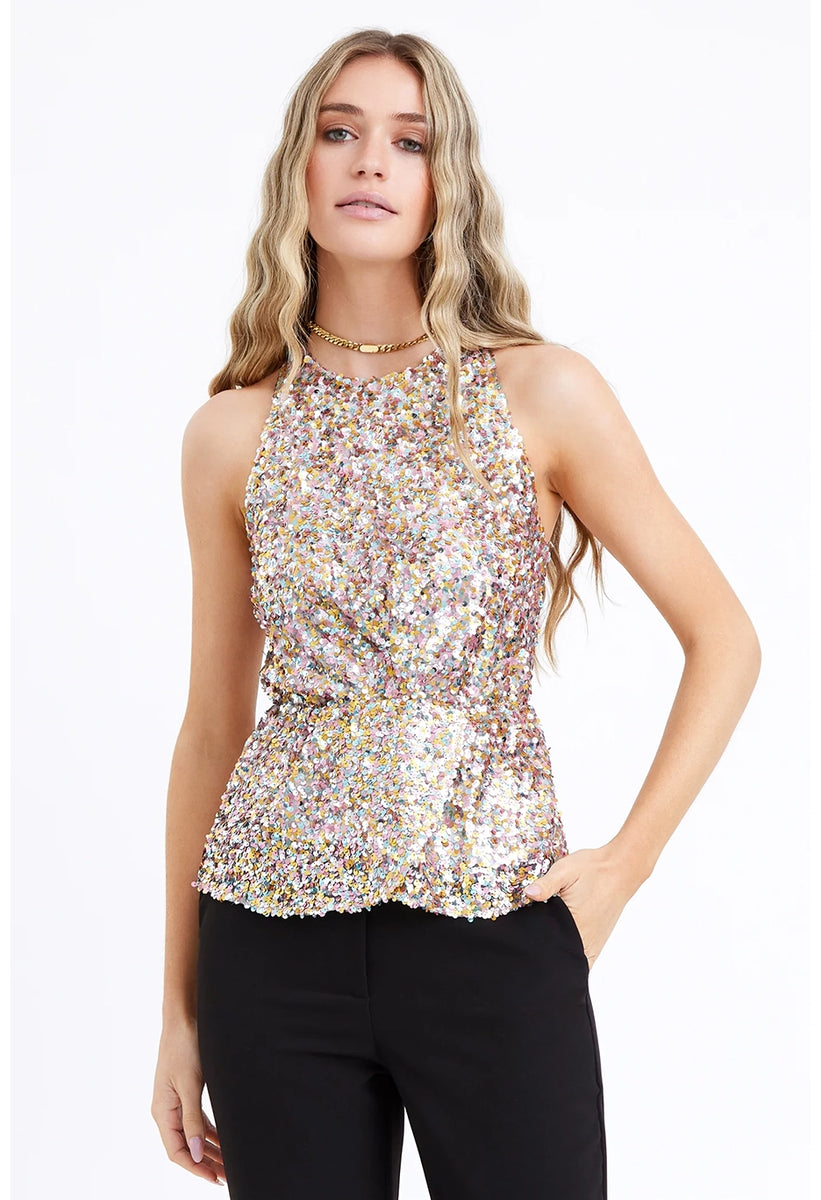 Inda Sequins Halter Top – Who Cares? Wear